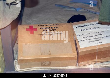 Canadian Red Cross Food Parcel Thorpe Camp Visitor Center, eine Kaserne ...