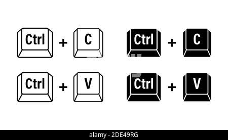 Strg C, Strg V Tastatur Tasten, Kopieren und Einfügen Tastenkombination ...