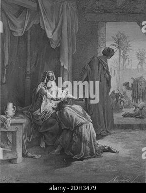 Isaak wird von Jacob Genesis getäuscht. Kegel 27. Stich von Julios ...