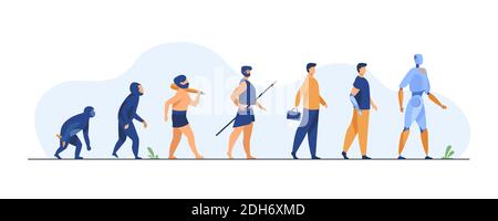 Menschliche Evolution. Vom Affen zum Geschäftsmann und Computerbenutzer ...