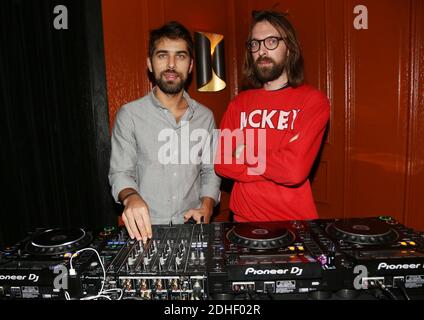 Breakbot, Sandra De Matteis et Gaelle Constantini lors de la soiree ...