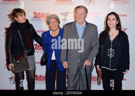Sylvie Uderzo, Ada Milani und Albert Uderzo und Anne Goscinny bei der ...