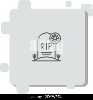 Tod einfaches Vektor-Symbol. Illustration Symbol Design Vorlage für Web ...