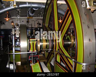 England, London, Tower Bridge, Motor Zimmer, Hydraulik Kapazität ...