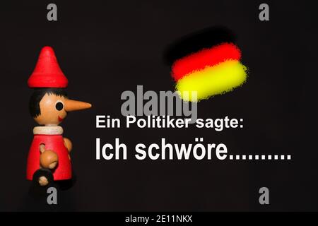 Pinocchio, Symbol für Lügen Stockfotografie - Alamy