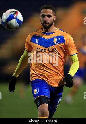 Jordan Bowery von Mansfield Town während des Spiels der Sky Bet League ...