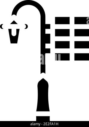 Solar Panel Struktur Glyphe Symbol Vektor Illustration Stock ...
