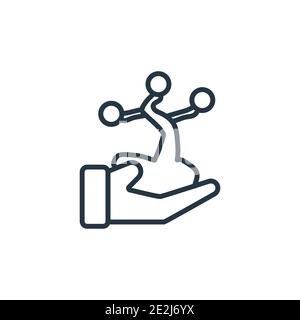 Finanzielle Vorteile Symbol, lineare isolierte Illustration, dünne ...