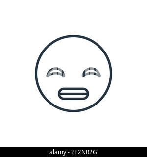 Grinsendes Smiley zeigt Zähne, glückliches Gesicht mit breitem Lächeln ...