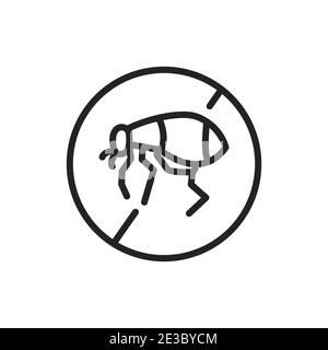 Floh-Symbol. Cartoon-Illustration der floh Vektor Icon für web Stock ...