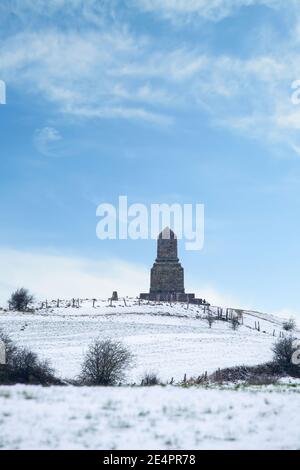 Das John Wedgwood Memorial Monument auf Bignall Hill in der Red Street ...