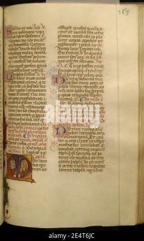 Das „Blatt aus dem Breviarium“ des Meisters der Vitae Imperatorum zeigt eine komplizierte ...