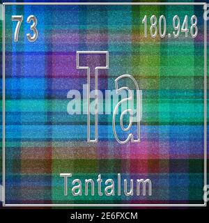 Tantal. Übergangsmetalle. Chemisches Element von Mendelejews ...