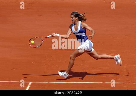 Die französische Amelie Mauresmo besiegte am 2. Juni 2007 in der Roland ...