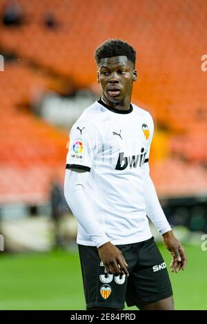 Yunus Musah von Valencia während des Fußballspiels der spanischen ...