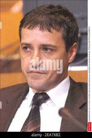 Assemblee Corse. Ajaccio, Frankreich. April 2004. Pierre Chaubon ...