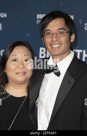 Laura Tao (L) und Terence Tao (R) nehmen am Sonntag, den 3. November ...