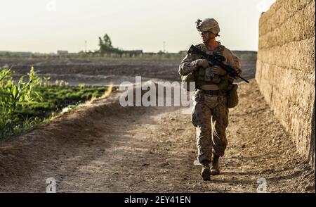 U.S. Marine Corps LT. Col. Stephen J. Boada, Kommandant des bataillons ...