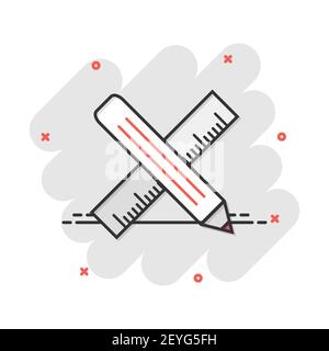 Lineal, Cartoon Stil Stock-Vektorgrafik - Alamy