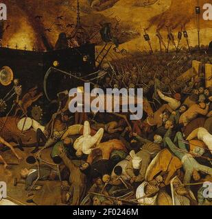 Pieter Bruegel der Triumph des Todes Pferd (beschnitten Stockfotografie ...