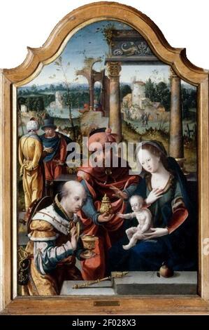 Triptychon mit der Anbetung der Könige, Pieter Coecke van Aelst (I) (Werkstatt), 1520–1550 ...