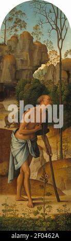 Die Kreuzigung mit der Jungfrau, dem heiligen Johannes, dem heiligen Hieronymus und der heiligen ...