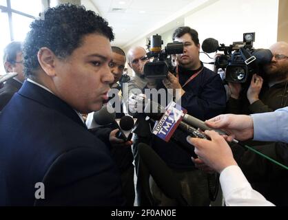 Dane County District Attorney Ismael Ozanne speaks during a press ...