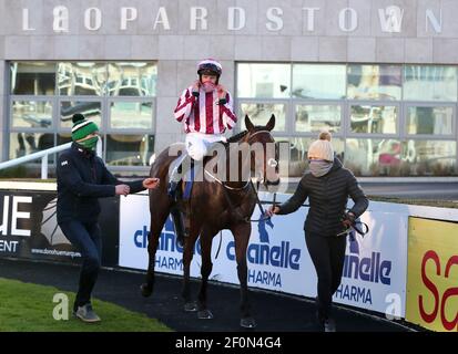 Mitchouka und Jockey Ricky Doyle im Paradering nach dem Gewinn der TRI ...