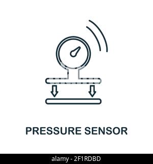 Drucksensor Symbol. Einfaches Element von Sensoren icons Collection ...