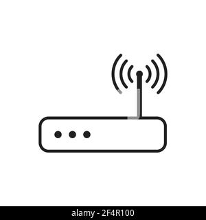 Wireless Router Repeater Symbolvektor für Grafikdesign, Logo, Website ...
