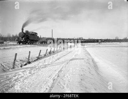 Frövi - Ludvika Bahn, folgen Sie 27 mit Erzzügen. Die Lokomotive wurde ...