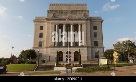 Texarkana, Texas und Arkansas State Line. Das Federal Courthouse (das ...