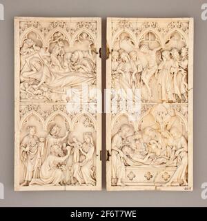 Diptychon mit Szenen aus dem Leben Christi MET sf 30-95123 s1 467377 Stockfotografie - Alamy