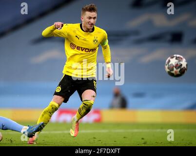 Marco Reus von Borussia Dortmund erzielt beim UEFA Champions League ...