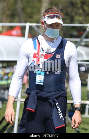 James Rudkin während einer Team GB Kitting-Out-Session für Paris 2024 ...