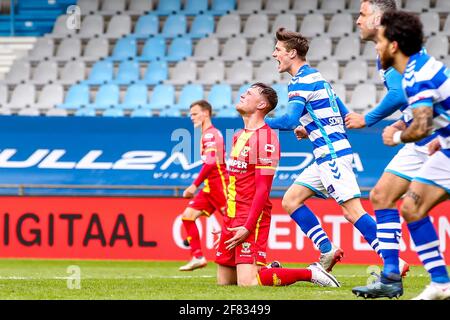 DOETINCHEM, NIEDERLANDE - 11. APRIL: Sam Beukema von Schieß los. Eagels ...
