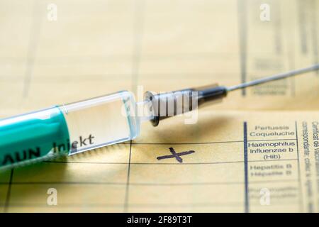Impfbuch, Impfung gegen Haemophilus Influenza Typ B (HIB), den ...