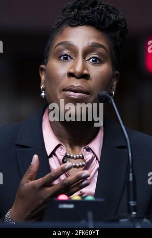 UNITED STATES - APRIL 28: Candace Jackson-Akiwumi, nominee to be U.S ...