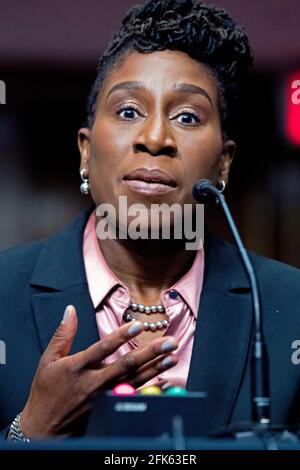 UNITED STATES - APRIL 28: Candace Jackson-Akiwumi, nominee to be U.S ...