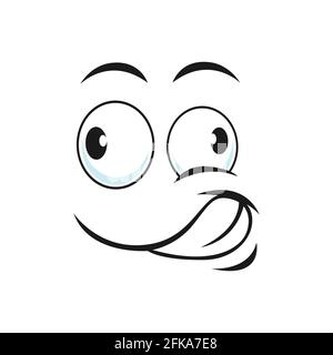 Unsichere Smiley-Geste, oops Gesichtsausdruck, weit offen toothy Mund ...