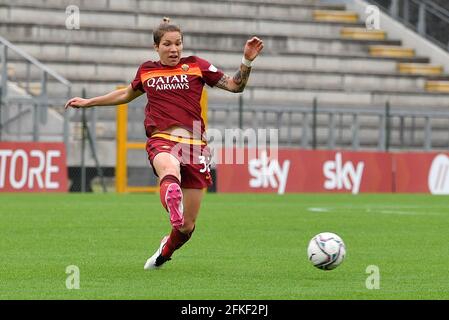 Elena Linari von AS Roma in Aktion während des Fußballspiels der Women ...
