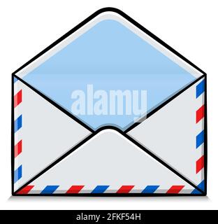 Cartoon Brief und Briefumschlag Stock-Vektorgrafik - Alamy