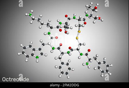 Glucagon Hormonmolekül, Illustration Stockfotografie - Alamy