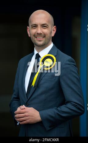 Der SNP-Kandidat für Edinburgh Northern/Leith, Ben MacPherson, kommt ...