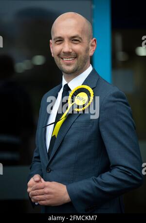 Der SNP-Kandidat für Edinburgh Northern/Leith, Ben MacPherson, kommt ...