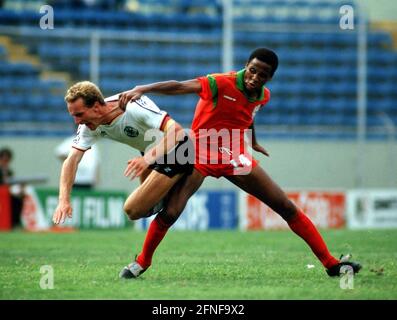 Fußball-Weltmeisterschaft 1986, 16. Runde Marokko-Deutschland 0:1 ...