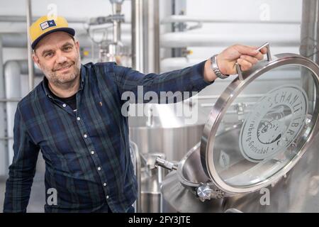 Nürnberg, Deutschland. Mai 2021. Das Logo der Nürnberger Brauerei ...
