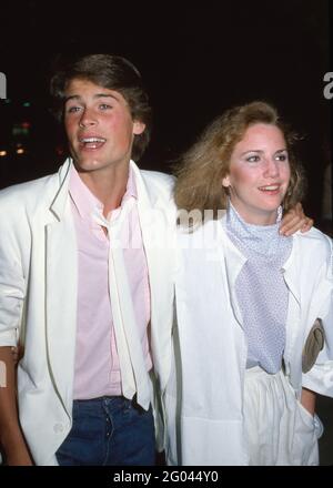 Rob Lowe und Melissa Gilbert um die 1980er Jahre Credit: Ralph ...