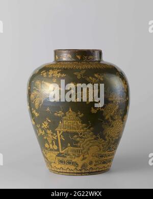 Topf (ohne Deckel) mit mehrfarbigem Gemälde, der Romeyn (zugeschrieben ...