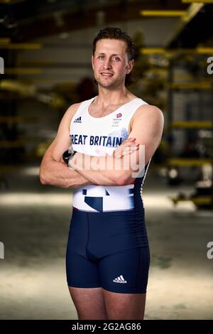Jacob Dawson während einer Team GB Kitting-Out-Session für Paris 2024 ...
